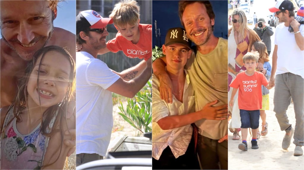 El verano de Benjamín Vicuña al descubierto: de la playa con sus hijos ...