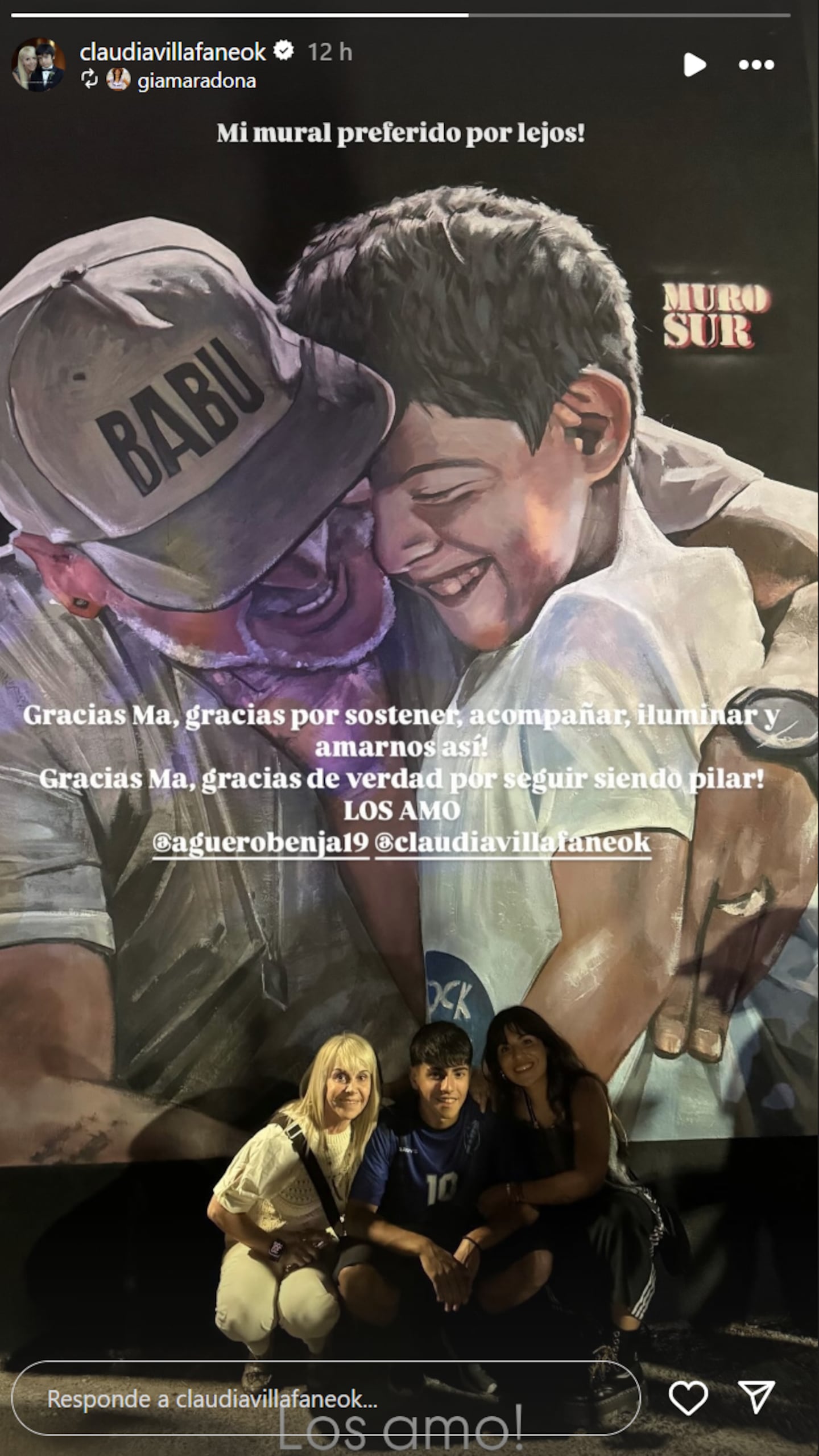 Gianinna Maradona recordó a Diego y dedicó un tierno mensaje a Claudia ...