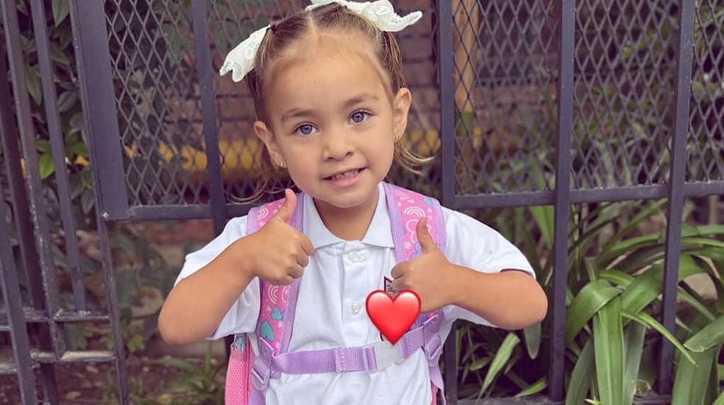 Así fue el primer día de clases de Jamaica, la hija de L-Gante y Tamara Baéz: las fotos | Ciudad ...