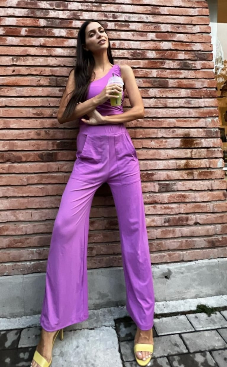 Zaira Nara impactó con un look totalmente violeta: el color es ...